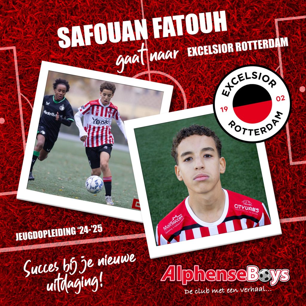 Safouan Fatouh (2011) gaat naar Excelsior Rotterdam | Alphense Boys